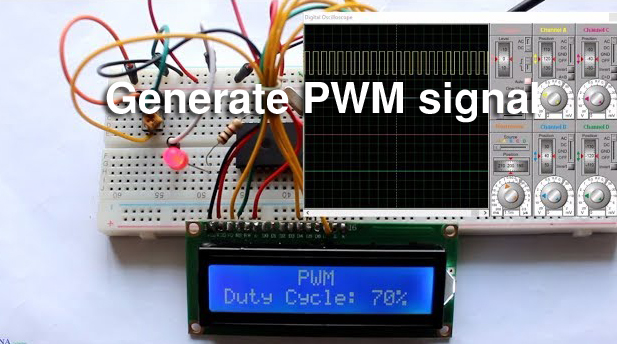 Generate PWM signal using PIC16F877A microcontroller and MikroC Generate PWM signal using PIC16F877A microcontroller and MikroC